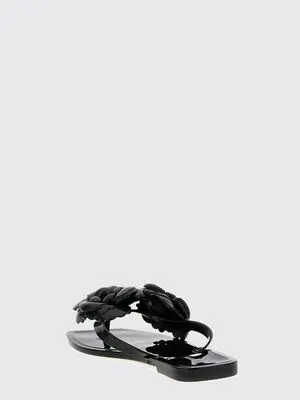 Coperni Flower Pvc Thong Sandals - Black