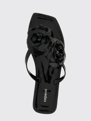 Coperni Flower Pvc Thong Sandals - Black