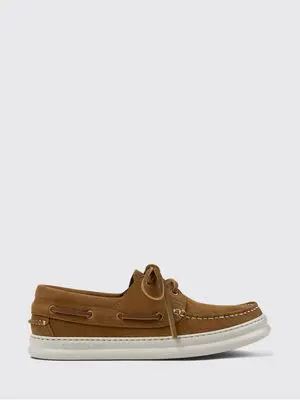 Camper Suede Boat Loafers - Brown