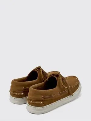Camper Suede Boat Loafers - Brown