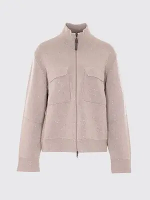 Brunello Cucinelli Ribbed Zip-up Sweater With Pockets