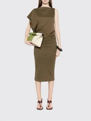 Jacquemus One-shoulder Midi Dress - Green