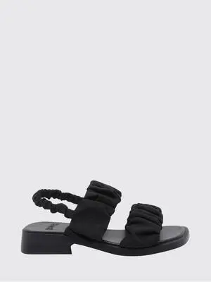 Camper Dana Ruched Polyester Slingback Sandals - Black