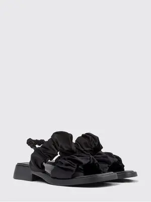 Camper Dana Ruched Polyester Slingback Sandals