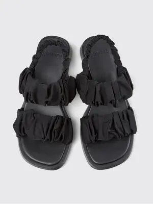 Camper Dana Ruched Polyester Slingback Sandals