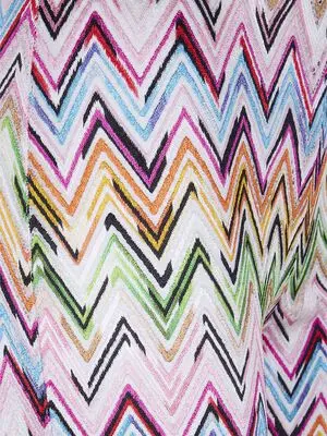 Missoni Flared Jersey Trousers With Zig-zag Motif