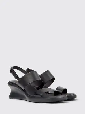 Camper Louise Leather Wedge Sandal