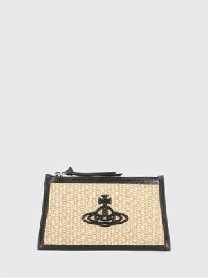 VIVIENNE WESTWOOD Raffia Shoulder Bag - Beige