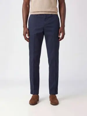 PT TORINO Stretch Cotton Blend Chino Trousers - Blue