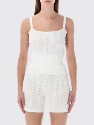 JW Anderson Ribbed Square Neck Camisole - Beige