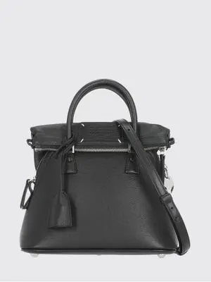 MAISON MARGIELA 5ac Grained Leather Bag - Black