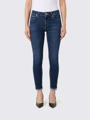 DONDUP Slim Fit Stretch Cotton Denim Jeans - Blue