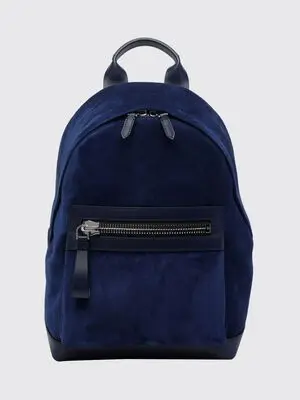 TOM FORD Tom Ford Leather Backpack Blue
