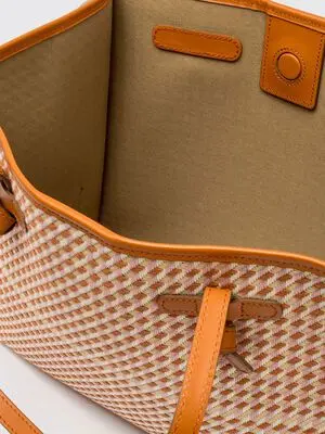 GIANNI CHIARINI Marcella Houndstooth Tote Bag - Beige