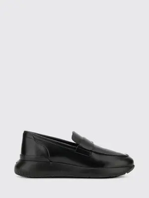 Hogan Cube Leather Loafers - Black