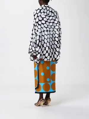 Dries Van Noten Oversized Polka Dot Shirt - Black