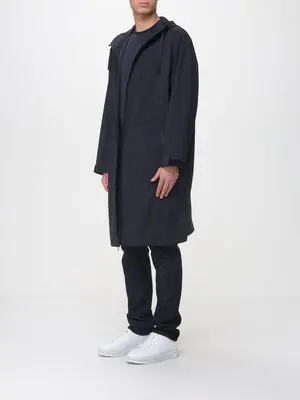 Emporio Armani Long Zip-up Jacket With Hood