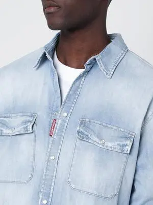 Dsquared2 Cotton Denim Shirt