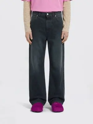 Marni Wide-leg Denim Pants - Black