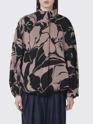 Dries Van Noten Floral Print Cotton Blend Bomber Jacket - Black