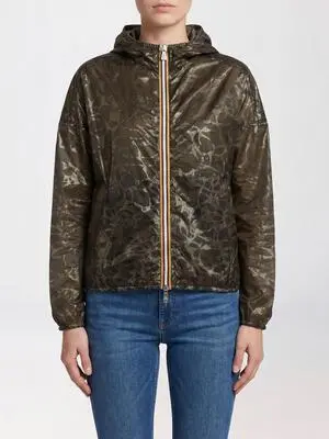K-WAY Printed Hooded Jacket - Green
