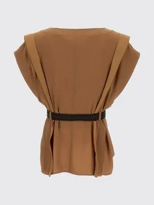 Max Mara Crêpe Blouse - Brown