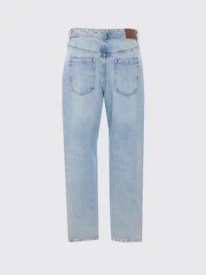 Brunello Cucinelli Straight Leg High Rise Cotton Jeans