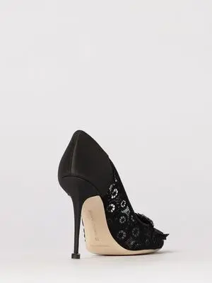 Manolo Blahnik Lace Pumps With Embellishment - Multicolor