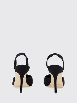 Manolo Blahnik Embellished Slingback Pumps - Black