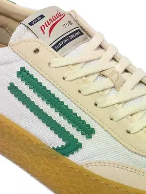 PURAAI Polly Logo-stripe Sneakers - Neutrals