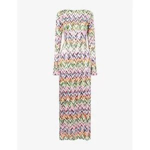 Missoni Chevron Open-back Knitted Maxi Dress