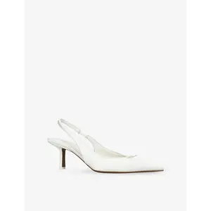 NEOUS Moriah Silk-satin Slingbacks