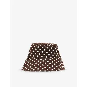 REISS Paloma Polka-dot Bucket Hat