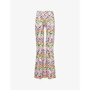 Missoni Chevron Flared Knitted Trousers