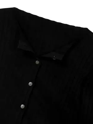 STUDIO TOMBOY Round-neck Ribbed Cardigan