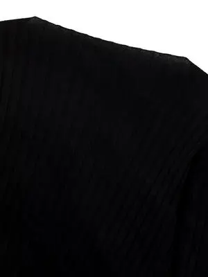 STUDIO TOMBOY Round-neck Ribbed Cardigan