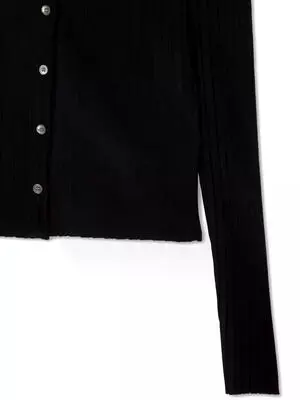 STUDIO TOMBOY Round-neck Ribbed Cardigan