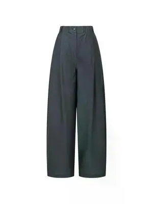 STUDIO TOMBOY Pleated Wide-leg Trousers - Grey