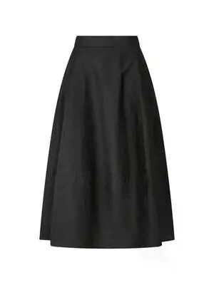 STUDIO TOMBOY Balloon Cotton Skirt With Belt - Black