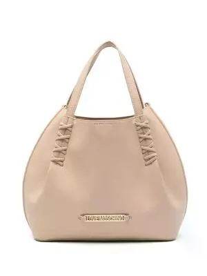 Moschino Logo-detail Tote - Neutrals