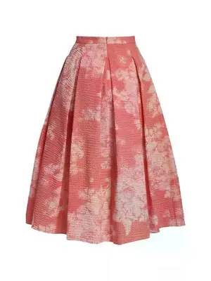 Erdem Floral-print Pleated Midi Skirt
