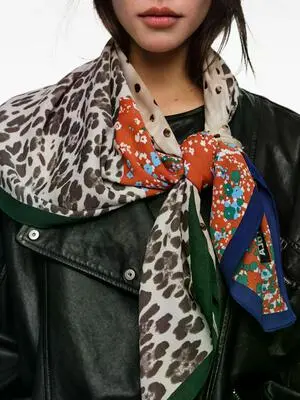 Bimba Y Lola Animal-pattern Scarf