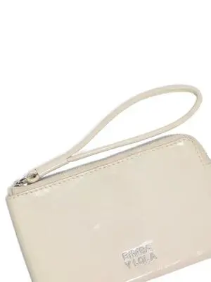 Bimba Y Lola Zip Coated Leather Wallet - Neutrals