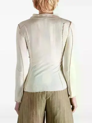 BASERANGE Omato Ruffled Polo Shirt
