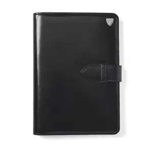 ASPINAL OF LONDON Deluxe Family Travel Wallet In Smooth - Black