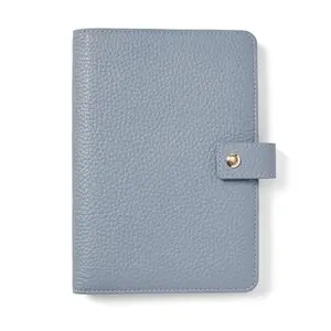 ASPINAL OF LONDON Deluxe Family Travel Wallet In Smooth Cognac - Blue