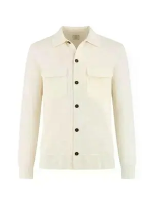 Eleventy Patch-pocket Button Shirt Jacket