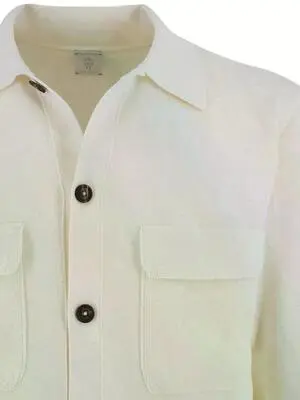 Eleventy Patch-pocket Button Shirt Jacket
