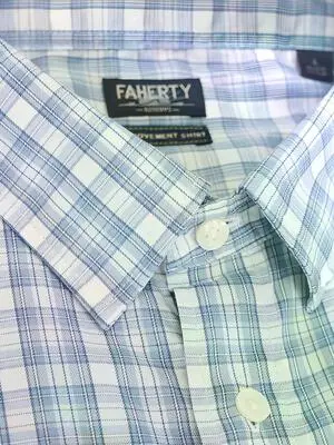 Faherty Brand Checked Shirt - Blue