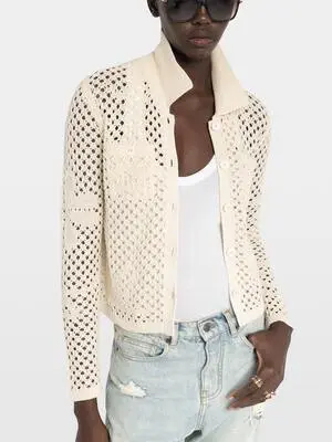 Zadig&Voltaire Voltyz Crocheted Cardigan - Ecru